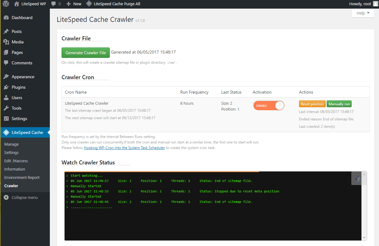 How to Use LiteSpeed's WordPress Cache Crawler ⋆ LiteSpeed Blog